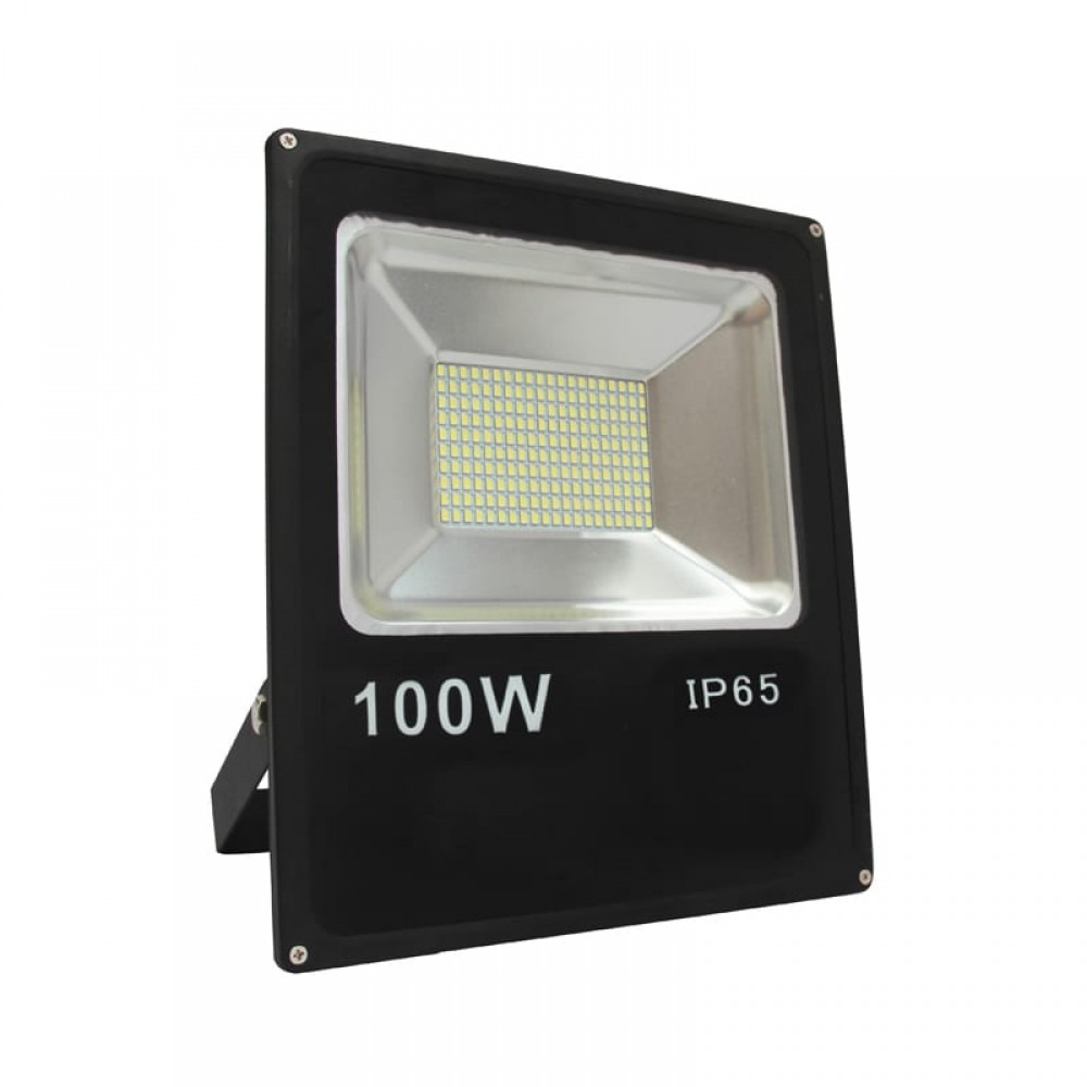 Εξωτερικός LED Προβολέας RGB 100W 220V Με Τηλεχειριστήριο - Electronistas