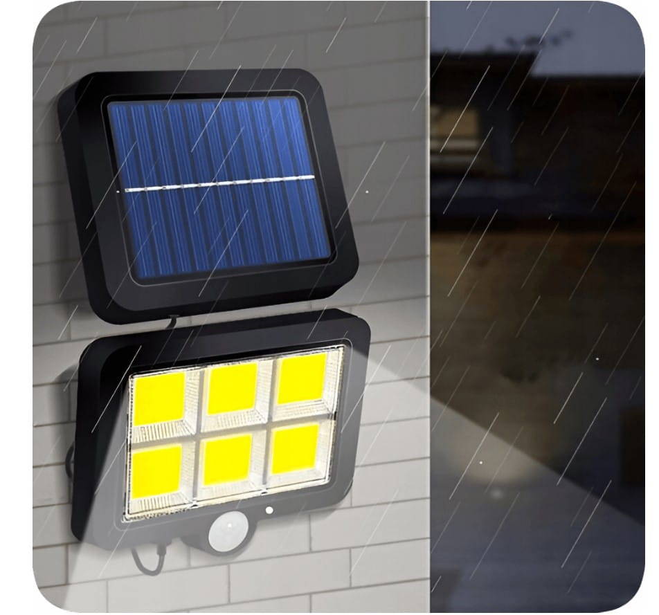 Led Ηλιακό Φωτιστικό Με Ανιχνευτή Κίνησης 12W 960LM 6000K - Electronistas