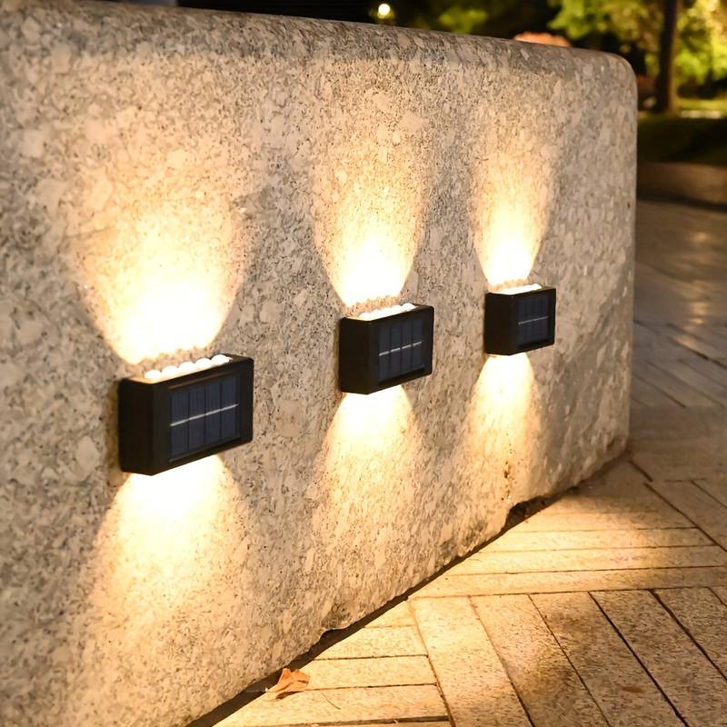 Σετ 2τμχ Led Ηλιακά Επιτοίχια Φωτιστικά 10 SMD Θερμό Λευκό - Electronistas